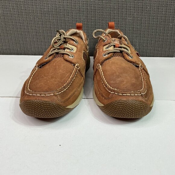 Sperry | Shoes | Sperry Mens W Brown Leather Mesh Boat Shoes With ...